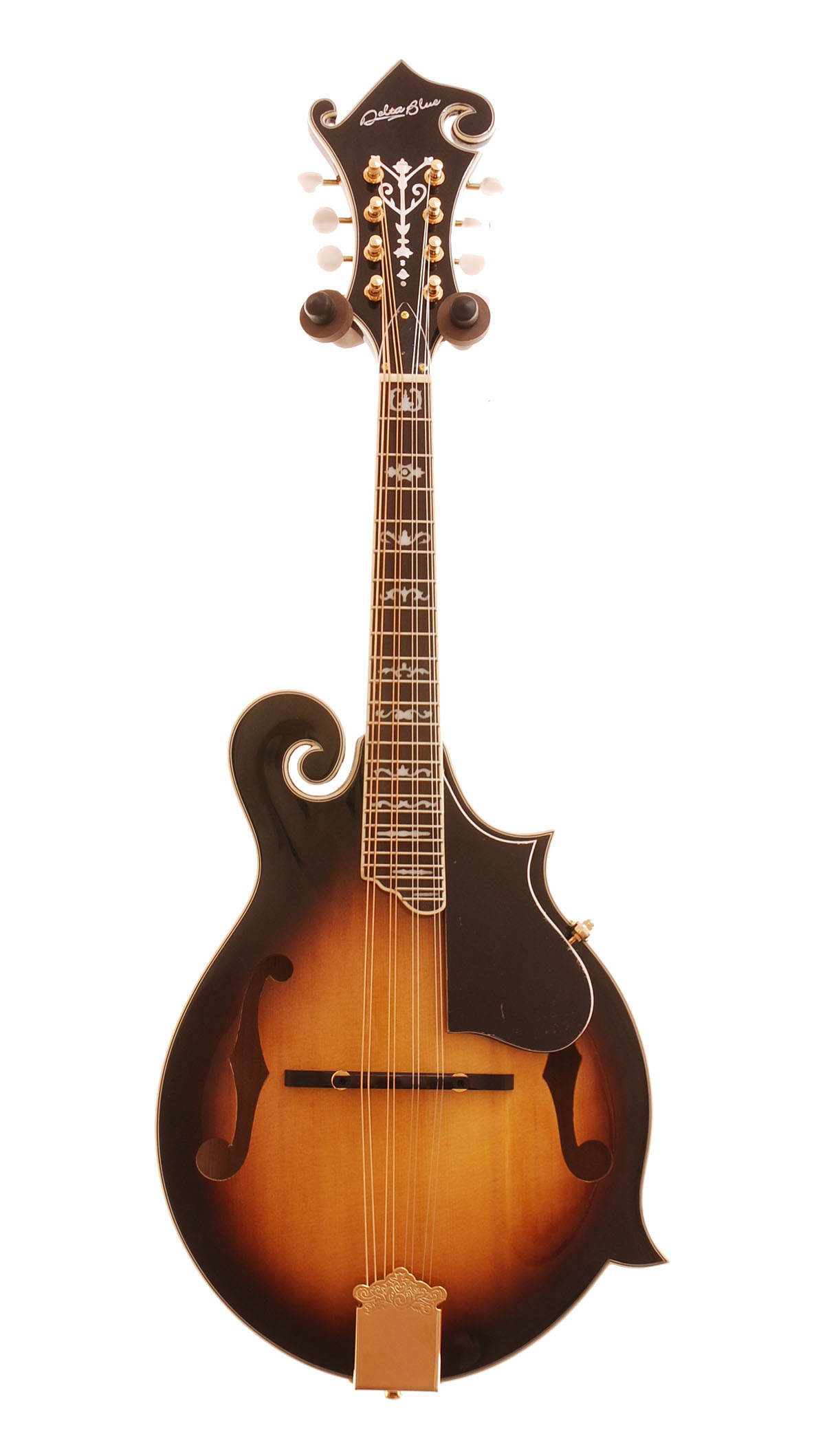 Delta Blue All solid F Shape Mandolin Stringed Folk Instruments ...