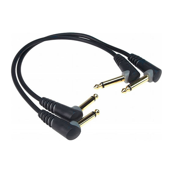 Klotz Two Patch Leads 0.9m Angled Jack Live & Recording - Scayles Music