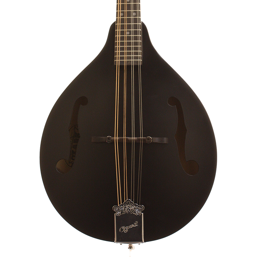 Ozark Flat Black A-Shape Mandolin Stringed Folk Instruments - Scayles Music