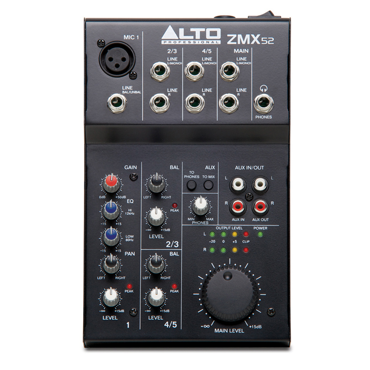 Alto Alto ZMX52 Compact Mixer Live & Recording - Scayles Music